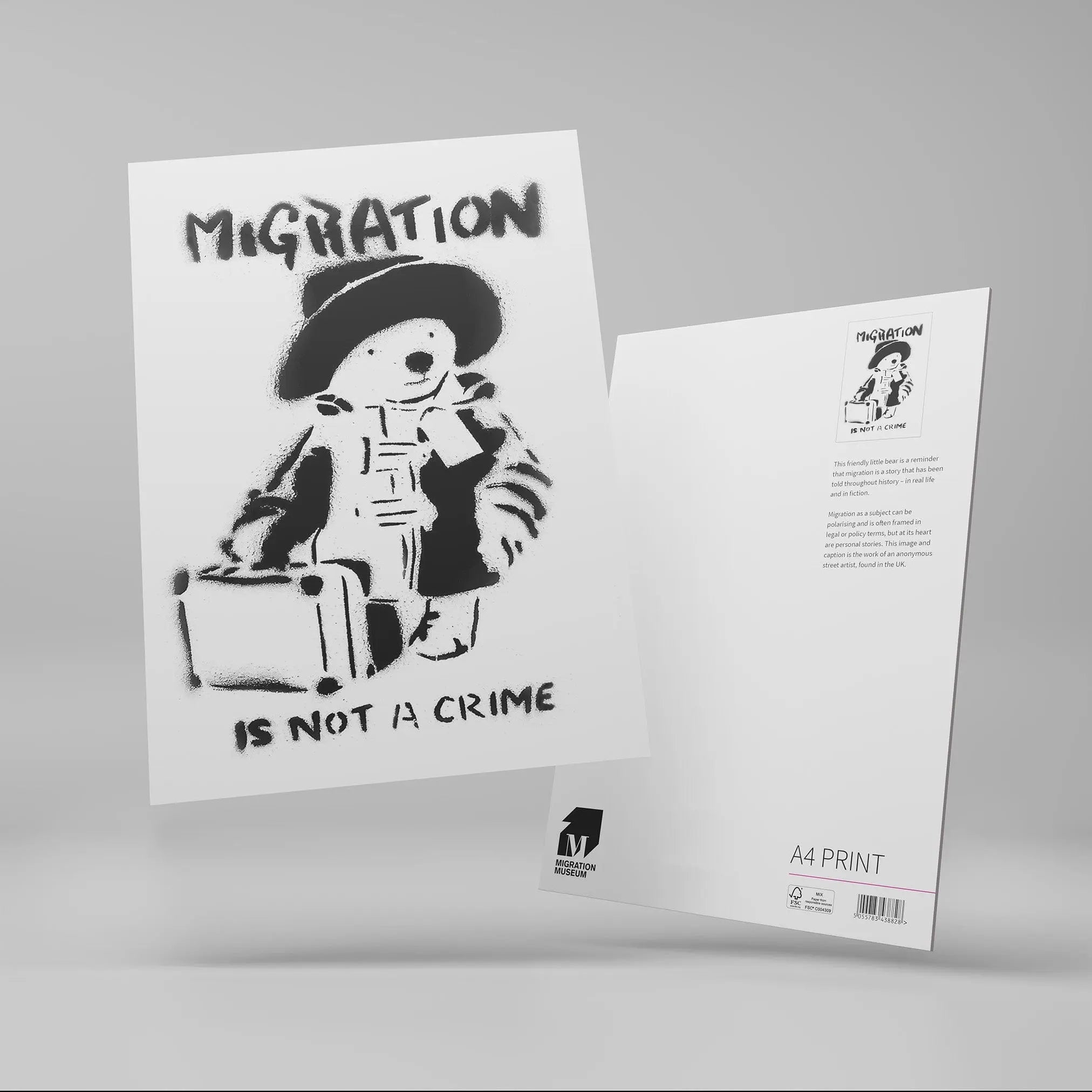 Print - Migration Is Not a Crime - A4 – Migration Museum Shop